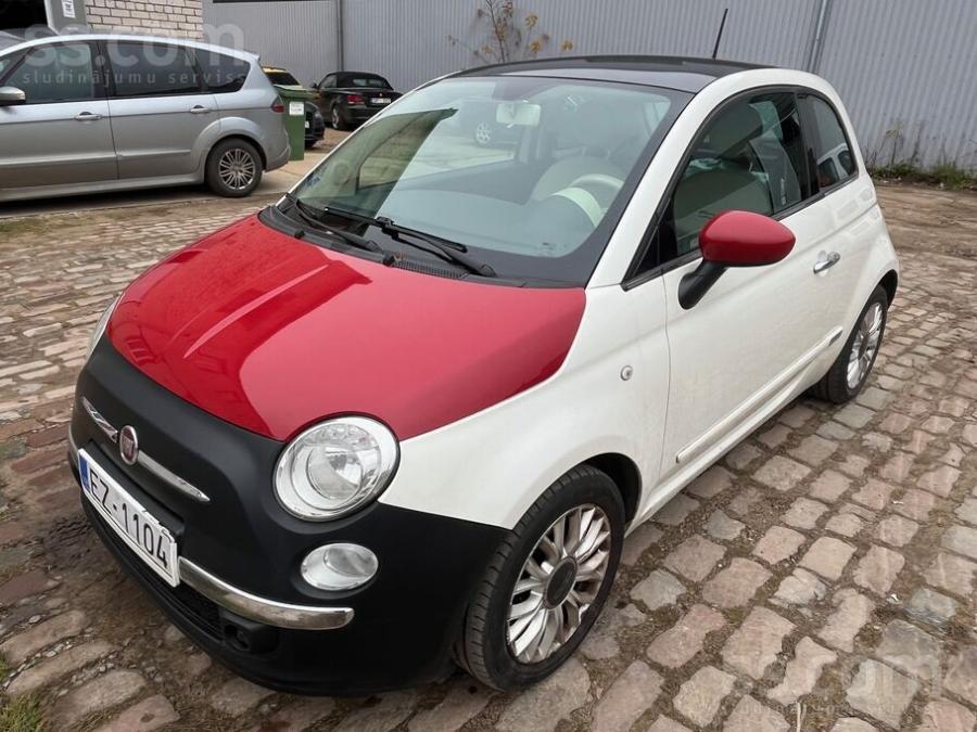 White Fiat 500 2015 in Riga, with an engine capacity of 1.20 L and mileage of 122 thousand km for 2550 €, photo 8 on AUTOMOTO.COM.LV