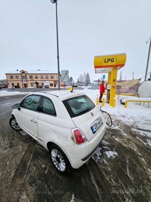 White Fiat 500 2015 in Tallinn, with an engine capacity of 1.20 L and mileage of 134 thousand km for 5500 €, photo  on AUTOMOTO.COM.LV