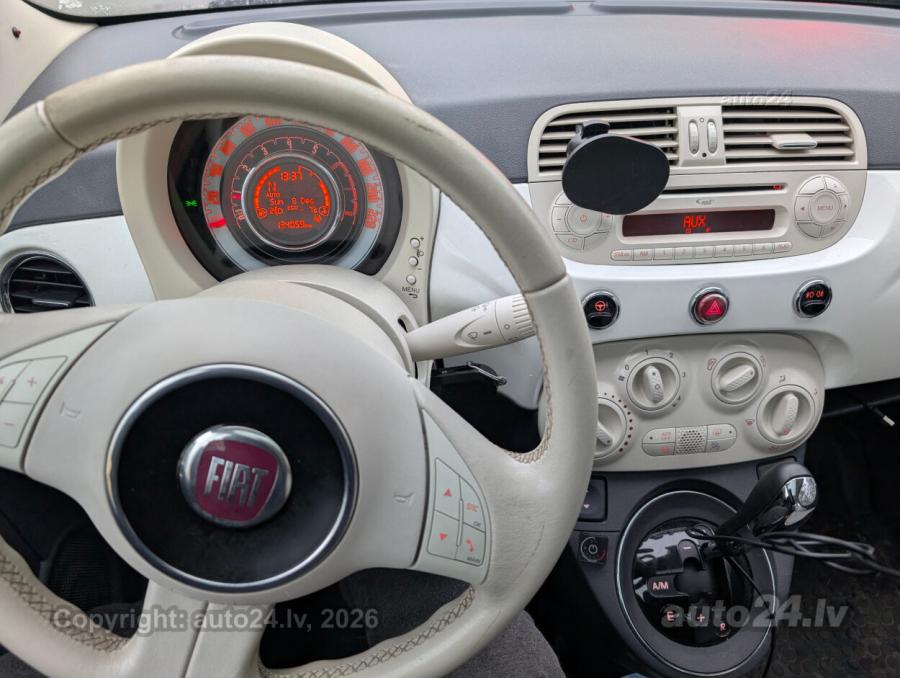 Balts Fiat 500 2015 Tallina, ar dzinēja tilpumu 1.20 L un nobraukumu 134 tūkst. km par 5500 €, foto 4 vietnē AUTOMOTO.COM.LV