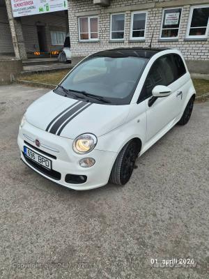 Balts Fiat 500 2015 Hāpsalu, ar dzinēja tilpumu 1.20 L un nobraukumu 75 tūkst. km par 6900 €, foto  vietnē AUTOMOTO.COM.LV