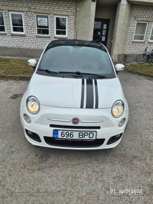 White Fiat 500 2015 in Haapsalu, with an engine capacity of 1.20 L and mileage of 75 thousand km for 6900 €, photo 4 on AUTOMOTO.COM.LV