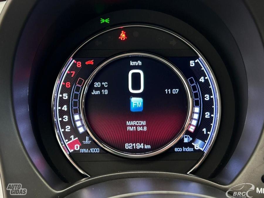 Белый Фиат 500 2015 в Авиженяй, объемом двигателя 1.20 л и пробегом 62 тыс. км за 6500 €, фото 13 на AUTOMOTO.COM.LV