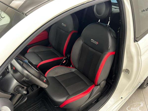 White Fiat 500 2015 in Vilnius, with an engine capacity of 1.24 L and mileage of 62 thousand km for 6200 €, photo 6 on AUTOMOTO.COM.LV