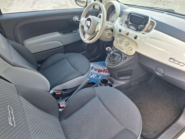 Balts Fiat 500 2017 Kauņa, ar dzinēja tilpumu 1.24 L un nobraukumu 67 tūkst. km par 6250 €, foto 11 vietnē AUTOMOTO.COM.LV
