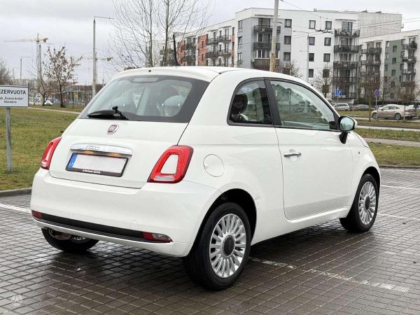 White Fiat 500 2017 in Vilnius, with an engine capacity of 1.24 L and mileage of 101 thousand km for 5700 €, photo 7 on AUTOMOTO.COM.LV
