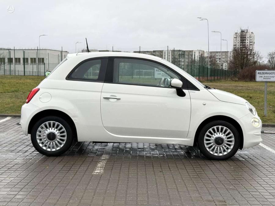 Balts Fiat 500 2017 Viļņa, ar dzinēja tilpumu 1.24 L un nobraukumu 101 tūkst. km par 5700 €, foto 8 vietnē AUTOMOTO.COM.LV