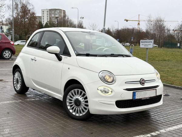 White Fiat 500 2017 in Vilnius, with an engine capacity of 1.24 L and mileage of 101 thousand km for 5700 €, photo 9 on AUTOMOTO.COM.LV