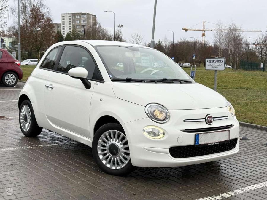 Balts Fiat 500 2017 Viļņa, ar dzinēja tilpumu 1.24 L un nobraukumu 101 tūkst. km par 5700 €, foto 9 vietnē AUTOMOTO.COM.LV
