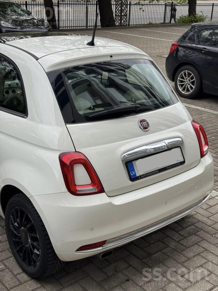 Balts Fiat 500 2017 Rīga, ar dzinēja tilpumu 1.20 L un nobraukumu 72 tūkst. km par 11990 €, foto 4 vietnē AUTOMOTO.COM.LV