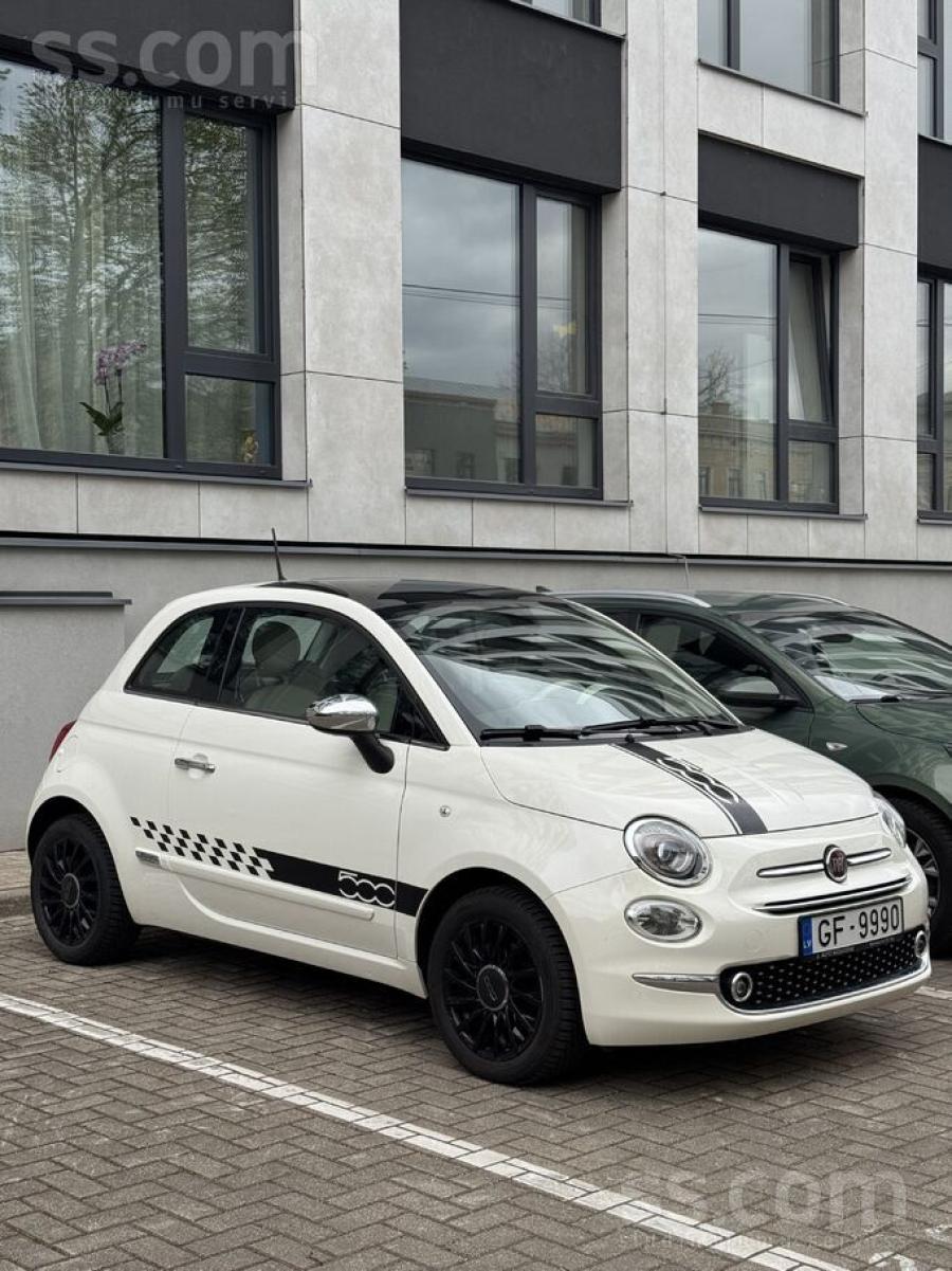 Balts Fiat 500 2017 Rīga, ar dzinēja tilpumu 1.20 L un nobraukumu 72 tūkst. km par 10590 €, foto 1 vietnē AUTOMOTO.COM.LV