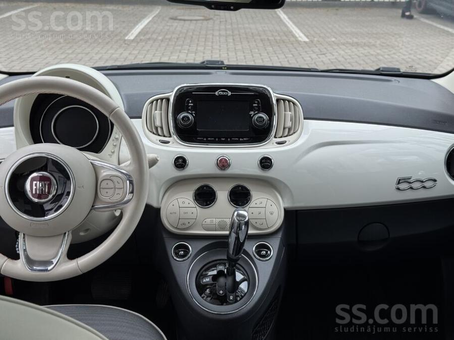 Balts Fiat 500 2017 Rīga, ar dzinēja tilpumu 1.20 L un nobraukumu 72 tūkst. km par 10590 €, foto 7 vietnē AUTOMOTO.COM.LV