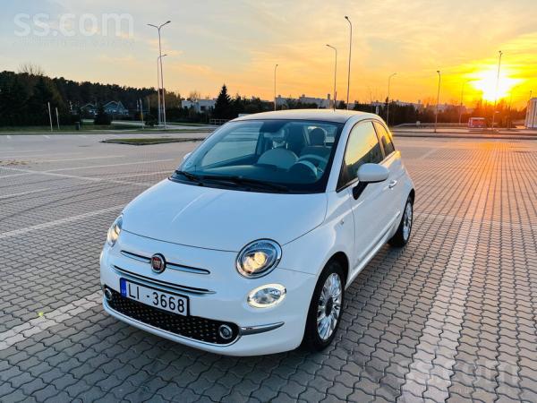 White Fiat 500 2021 in Riga, with an engine capacity of 1.20 L and mileage of 47 thousand km for 11900 €, photo 1 on AUTOMOTO.COM.LV