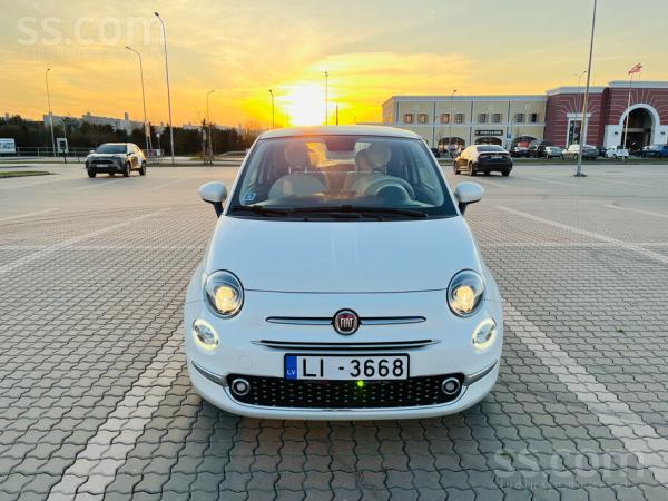 White Fiat 500 2021 in Riga, with an engine capacity of 1.20 L and mileage of 47 thousand km for 11900 €, photo 2 on AUTOMOTO.COM.LV