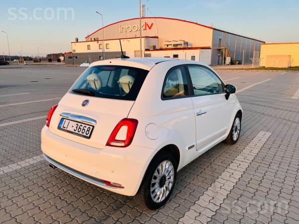 White Fiat 500 2021 in Riga, with an engine capacity of 1.20 L and mileage of 47 thousand km for 11900 €, photo 5 on AUTOMOTO.COM.LV