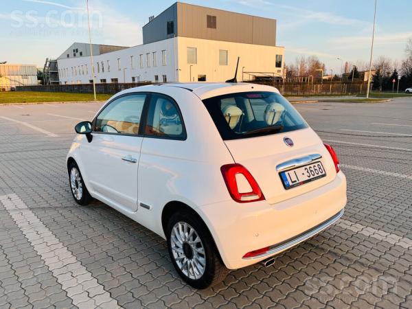 White Fiat 500 2021 in Riga, with an engine capacity of 1.20 L and mileage of 47 thousand km for 11900 €, photo 7 on AUTOMOTO.COM.LV