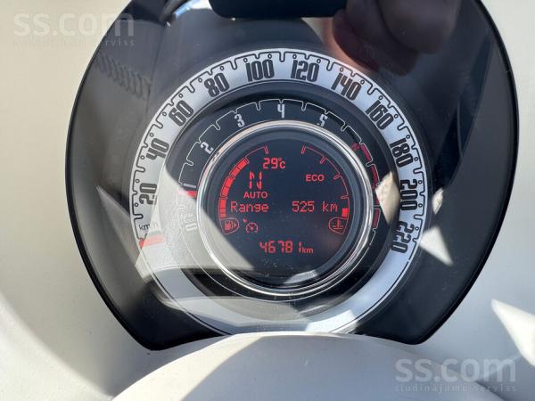 White Fiat 500 2021 in Riga, with an engine capacity of 1.20 L and mileage of 47 thousand km for 11900 €, photo 9 on AUTOMOTO.COM.LV