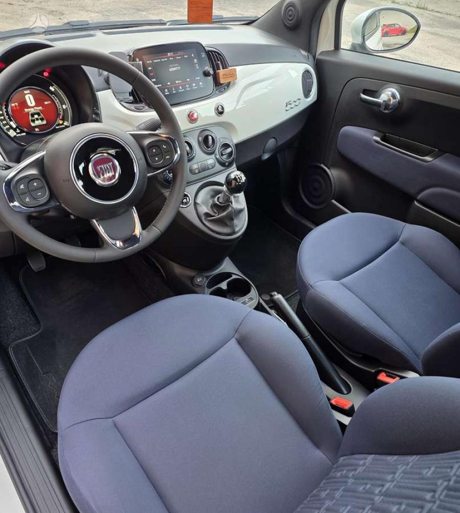 Balts Fiat 500 2022 Trakai, ar dzinēja tilpumu 1.00 L un nobraukumu 16 tūkst. km par 9800 €, foto 15 vietnē AUTOMOTO.COM.LV