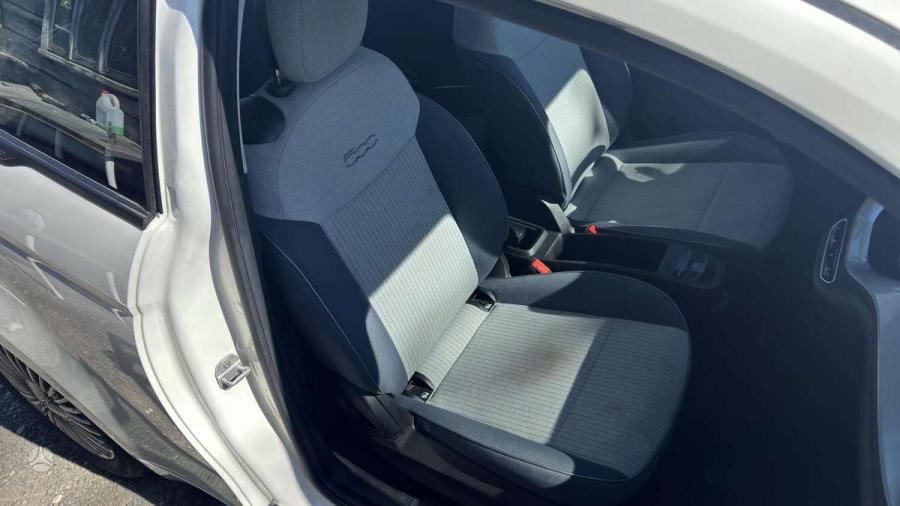 White Fiat 500 2023 in Jonava, with an engine capacity of 0.00 L and mileage of 26 thousand km for 6900 €, photo 19 on AUTOMOTO.COM.LV