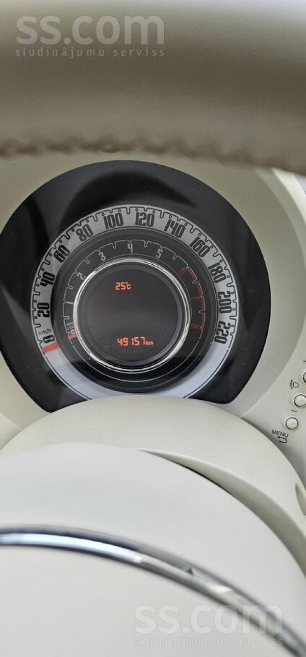Balts Fiat 500 2019 Jūrmala, ar dzinēja tilpumu 1.20 L un nobraukumu 50 tūkst. km par 8500 €, foto 4 vietnē AUTOMOTO.COM.LV