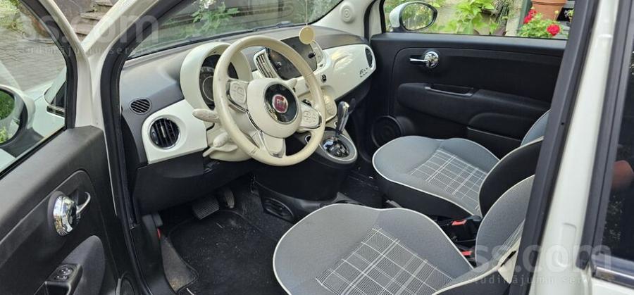 White Fiat 500 2019 in Jurmala, with an engine capacity of 1.20 L and mileage of 50 thousand km for 8500 €, photo 7 on AUTOMOTO.COM.LV