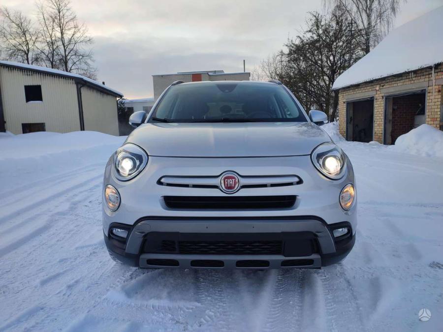 Grey Fiat 500-x 2018 in Pakruojis, with an engine capacity of 1.40 L and mileage of 65 thousand km for 9500 €, photo 2 on AUTOMOTO.COM.LV