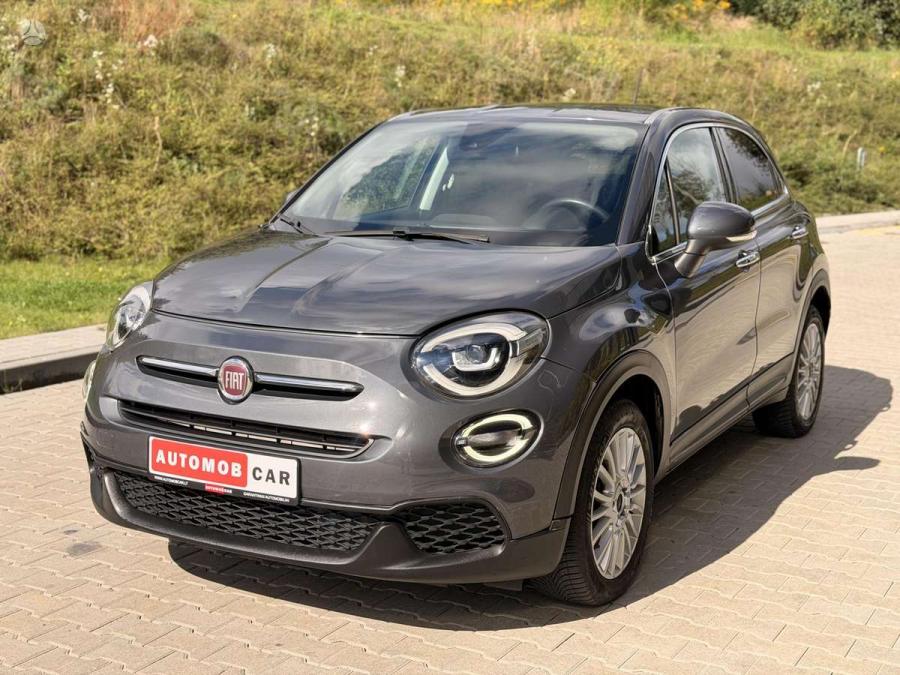 Grey Fiat 500-x 2018 in Vilnius, with an engine capacity of 1.25 L and mileage of 196 thousand km for 8550 €, photo 1 on AUTOMOTO.COM.LV