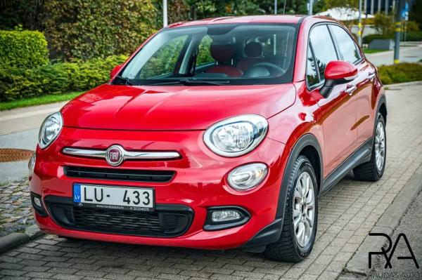Sarkans Fiat 500-x 2015 Rīga, ar dzinēja tilpumu 1.30 L un nobraukumu 124 tūkst. km par 6990 €, foto 1 vietnē AUTOMOTO.COM.LV