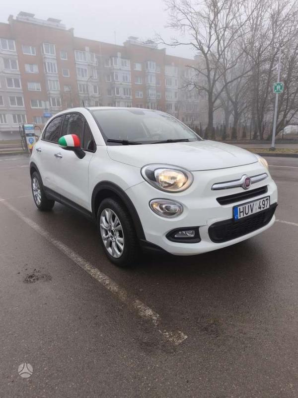 White Fiat 500-x 2015 in Klaipeda, with an engine capacity of 1.37 L and mileage of 150 thousand km for 7200 €, photo 1 on AUTOMOTO.COM.LV
