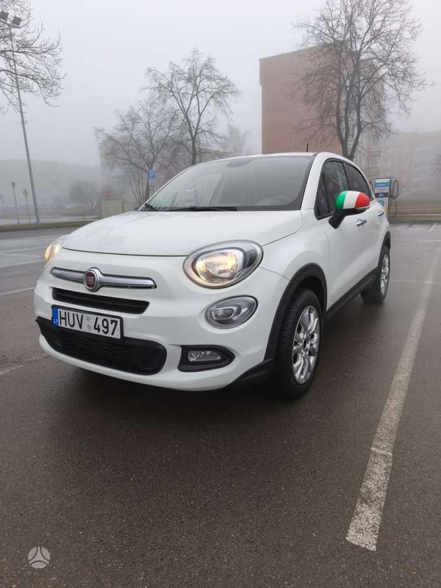 White Fiat 500-x 2015 in Klaipeda, with an engine capacity of 1.37 L and mileage of 150 thousand km for 7200 €, photo 3 on AUTOMOTO.COM.LV