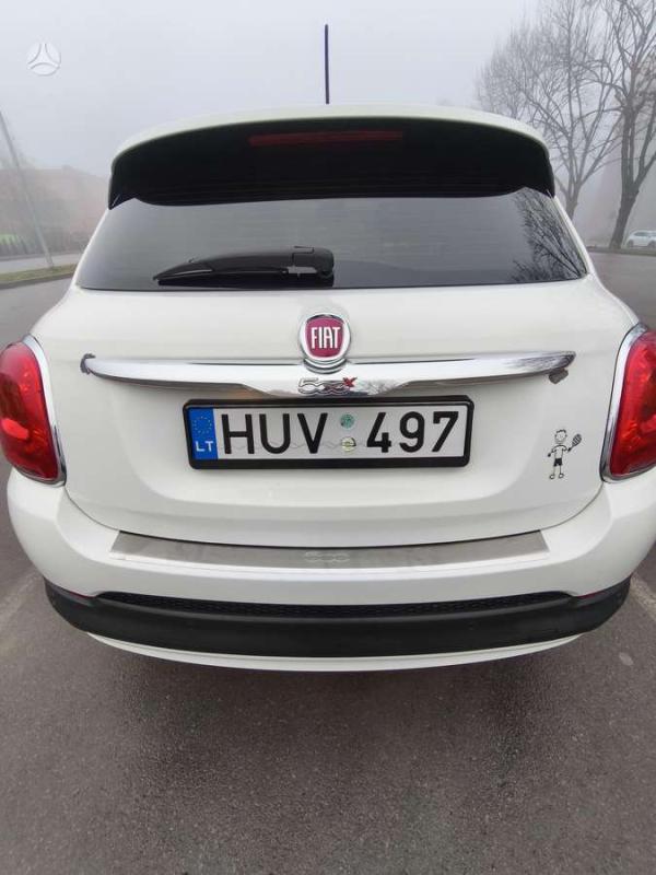 White Fiat 500-x 2015 in Klaipeda, with an engine capacity of 1.37 L and mileage of 150 thousand km for 7200 €, photo 6 on AUTOMOTO.COM.LV