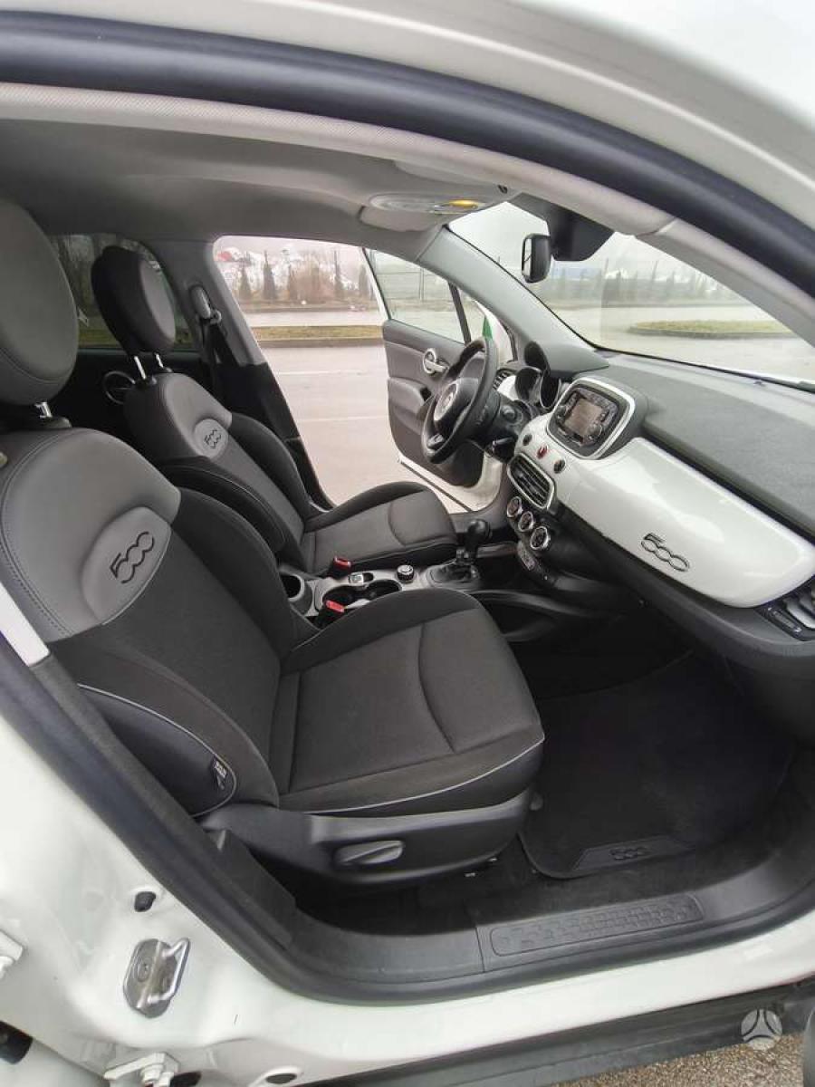 White Fiat 500-x 2015 in Klaipeda, with an engine capacity of 1.37 L and mileage of 150 thousand km for 7200 €, photo 14 on AUTOMOTO.COM.LV