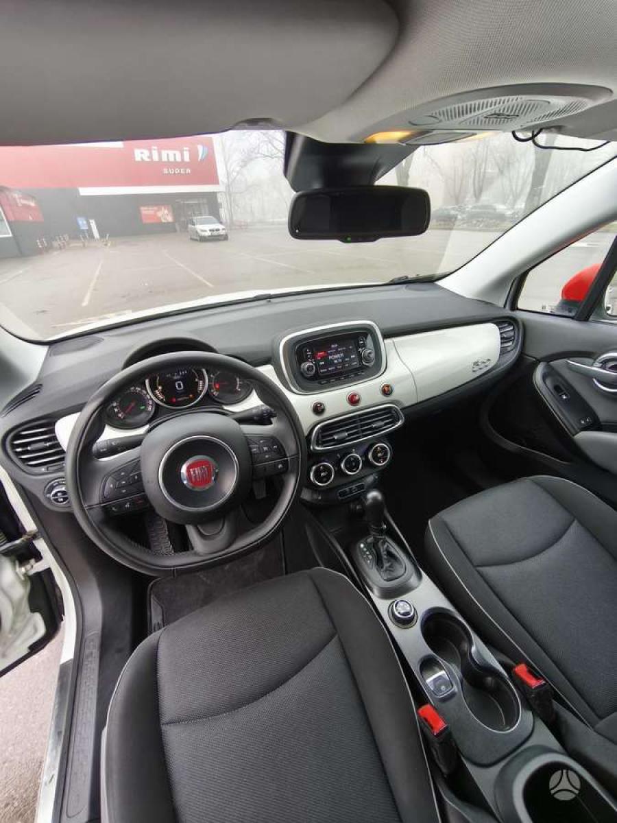 White Fiat 500-x 2015 in Klaipeda, with an engine capacity of 1.37 L and mileage of 150 thousand km for 7200 €, photo 15 on AUTOMOTO.COM.LV