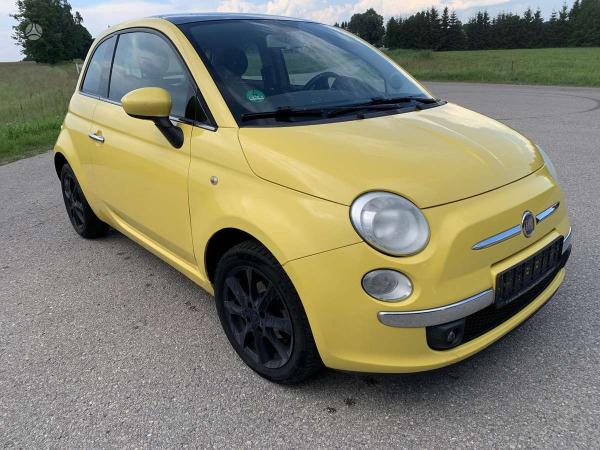 Dzeltens Fiat 500 2010 Utena, ar dzinēja tilpumu 1.25 L un nobraukumu 200 tūkst. km par 2250 €, foto 2 vietnē AUTOMOTO.COM.LV
