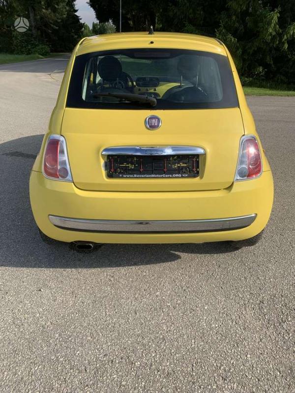 Dzeltens Fiat 500 2010 Utena, ar dzinēja tilpumu 1.25 L un nobraukumu 200 tūkst. km par 2250 €, foto 7 vietnē AUTOMOTO.COM.LV