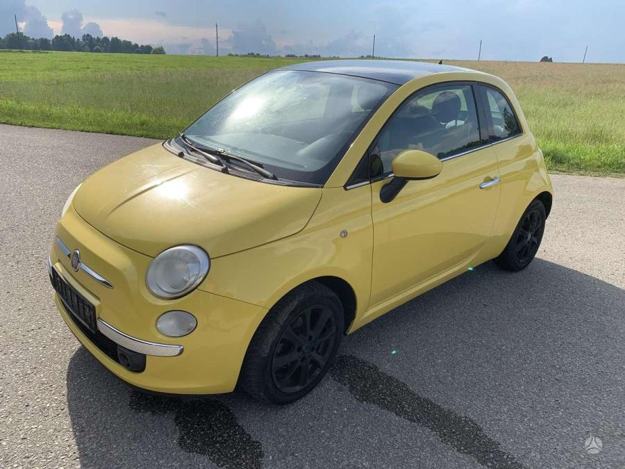 Dzeltens Fiat 500 2010 Utena, ar dzinēja tilpumu 1.25 L un nobraukumu 200 tūkst. km par 2250 €, foto 11 vietnē AUTOMOTO.COM.LV