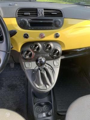 Dzeltens Fiat 500 2010 Utena, ar dzinēja tilpumu 1.25 L un nobraukumu 200 tūkst. km par 2250 €, foto 15 vietnē AUTOMOTO.COM.LV