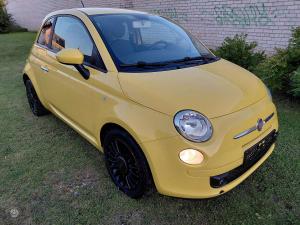 Dzeltens Fiat 500 2010 Kauņa, ar dzinēja tilpumu 1.25 L un nobraukumu 168 tūkst. km par 3500 €, foto  vietnē AUTOMOTO.COM.LV