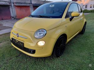 Dzeltens Fiat 500 2010 Kauņa, ar dzinēja tilpumu 1.25 L un nobraukumu 168 tūkst. km par 3500 €, foto 3 vietnē AUTOMOTO.COM.LV