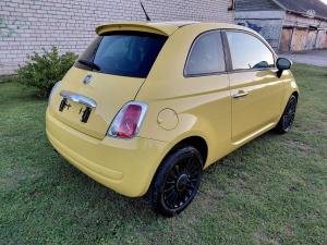 Dzeltens Fiat 500 2010 Kauņa, ar dzinēja tilpumu 1.25 L un nobraukumu 168 tūkst. km par 3500 €, foto 5 vietnē AUTOMOTO.COM.LV