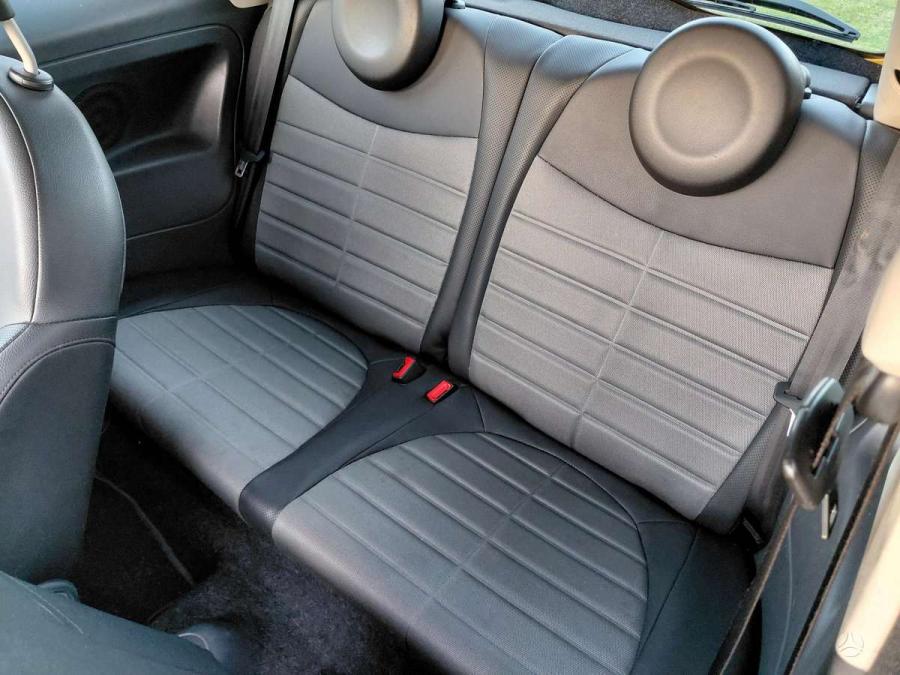 Dzeltens Fiat 500 2010 Kauņa, ar dzinēja tilpumu 1.25 L un nobraukumu 168 tūkst. km par 3500 €, foto 9 vietnē AUTOMOTO.COM.LV