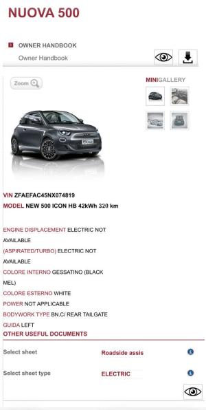 Fiat 500e 2022 in Vilnius, with an engine capacity of 0.00 L and mileage of 32 thousand km for 14200 €, photo 26 on AUTOMOTO.COM.LV