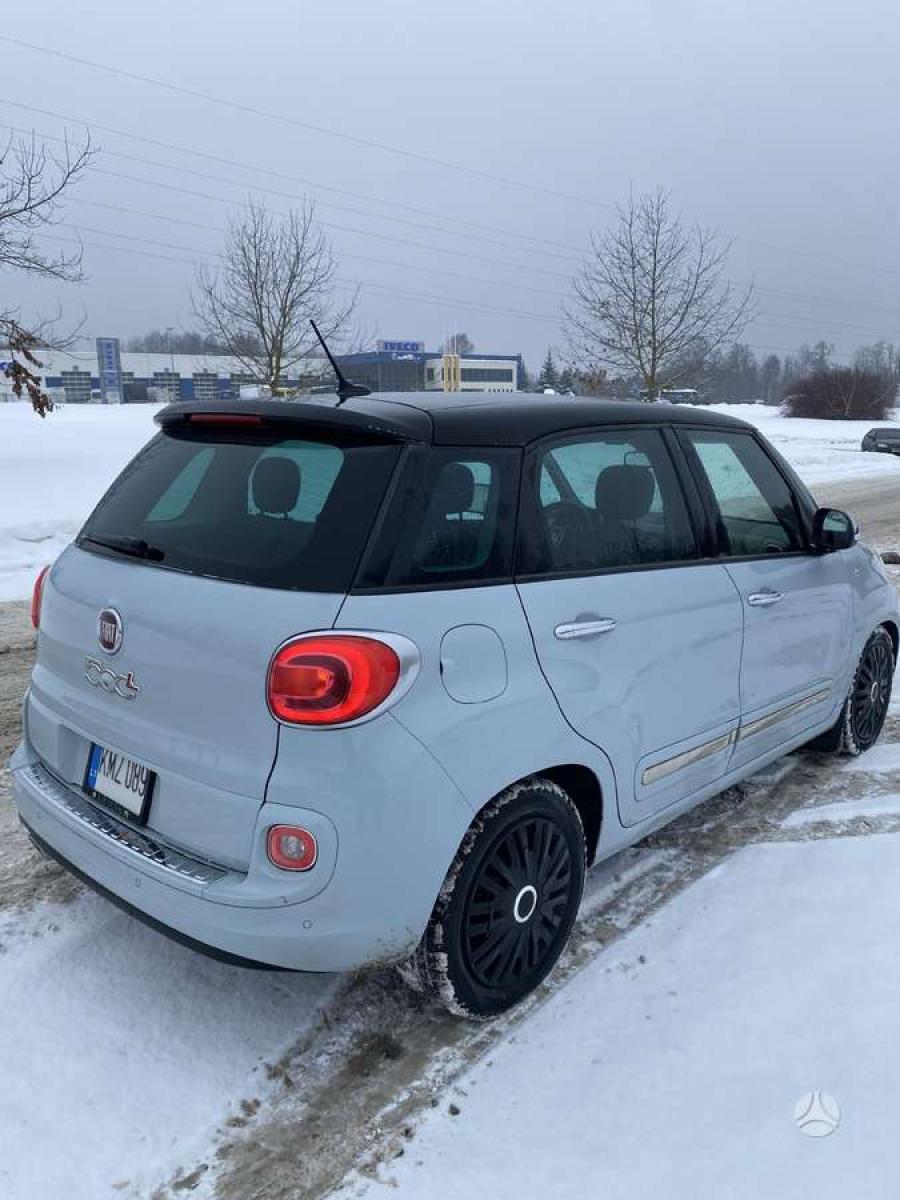 Blue Fiat 500L 2014 in Vilnius, with an engine capacity of 1.40 L and mileage of 269 thousand km for 4500 €, photo 1 on AUTOMOTO.COM.LV