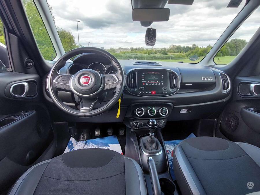 Green Fiat 500L 2018 in Vilnius, with an engine capacity of 1.60 L and mileage of 207 thousand km for 5450 €, photo 19 on AUTOMOTO.COM.LV