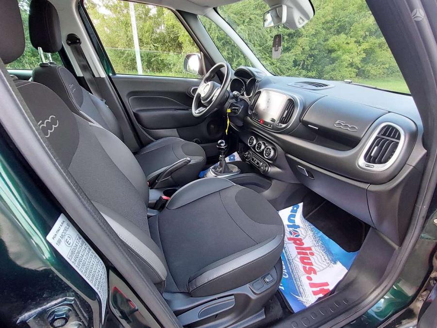 Green Fiat 500L 2018 in Vilnius, with an engine capacity of 1.60 L and mileage of 207 thousand km for 5450 €, photo 21 on AUTOMOTO.COM.LV
