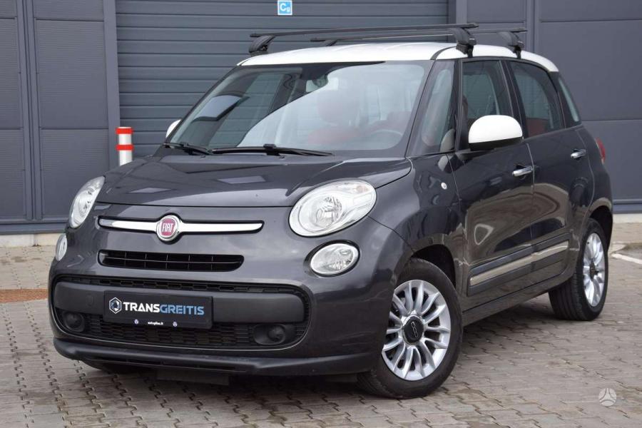 Grey Fiat 500L 2015 in Vilnius, with an engine capacity of 1.25 L and mileage of 112 thousand km for 4999 €, photo 3 on AUTOMOTO.COM.LV
