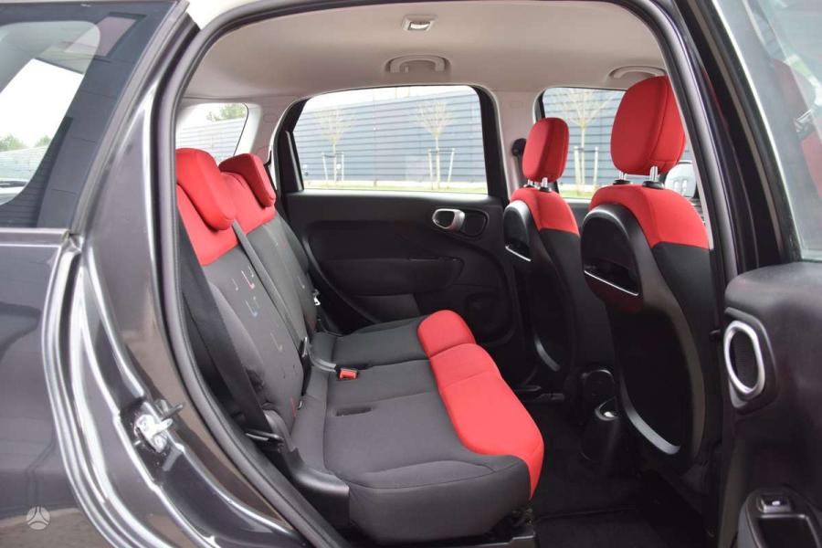 Grey Fiat 500L 2015 in Vilnius, with an engine capacity of 1.25 L and mileage of 112 thousand km for 4999 €, photo 21 on AUTOMOTO.COM.LV