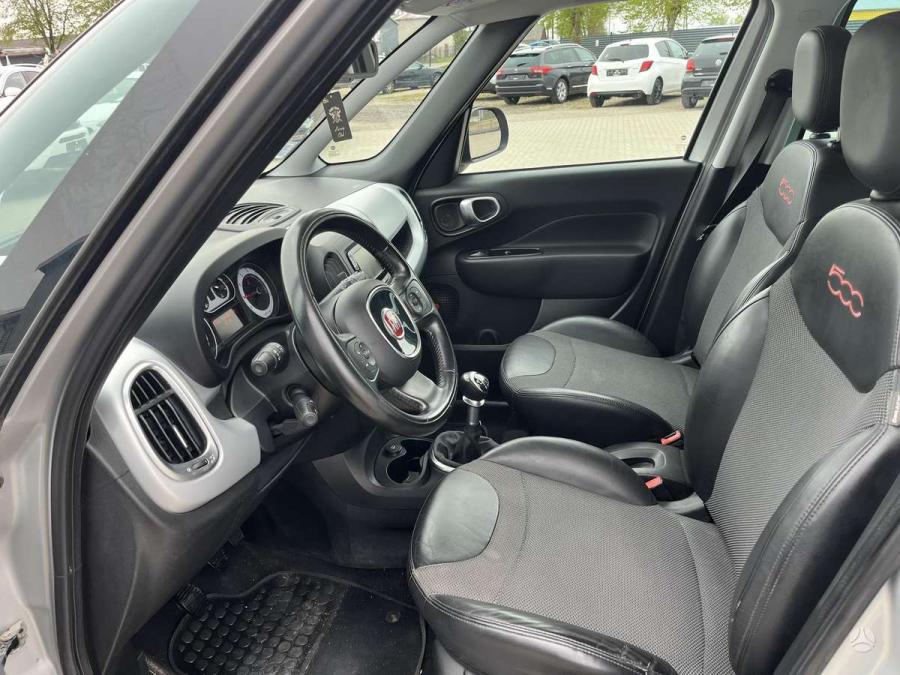 Grey Fiat 500L 2016 in Taurage, with an engine capacity of 1.60 L and mileage of 196 thousand km for 5100 €, photo 18 on AUTOMOTO.COM.LV