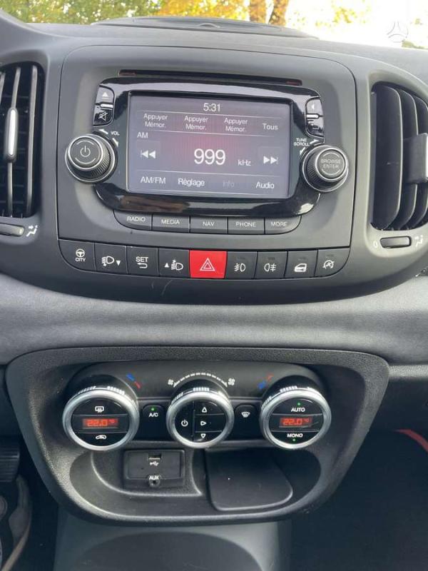 Sarkans Fiat 500L 2014 Tauragė, ar dzinēja tilpumu 0.88 L un nobraukumu 175 tūkst. km par 3900 €, foto 11 vietnē AUTOMOTO.COM.LV