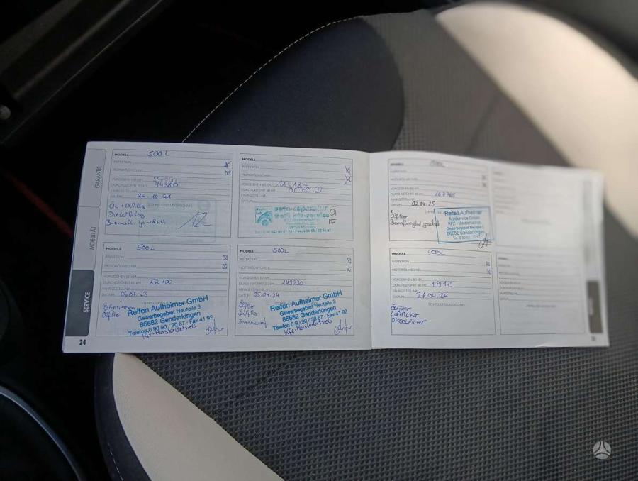 White Fiat 500L 2015 in Utena, with an engine capacity of 1.60 L and mileage of 182 thousand km for 5650 €, photo 19 on AUTOMOTO.COM.LV