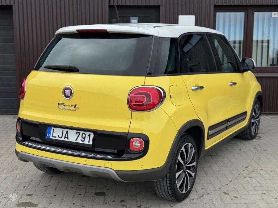 Yellow Fiat 500L 2014 in Telschi, with an engine capacity of 1.60 L and mileage of 152 thousand km for 4500 €, photo 12 on AUTOMOTO.COM.LV